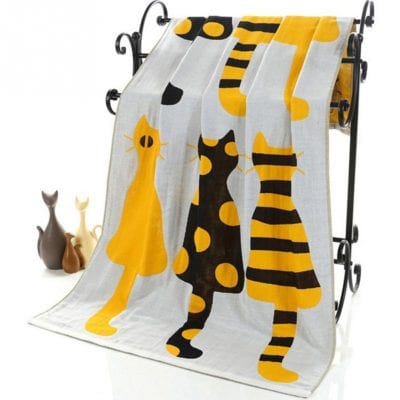 Large Cat Bath Towel