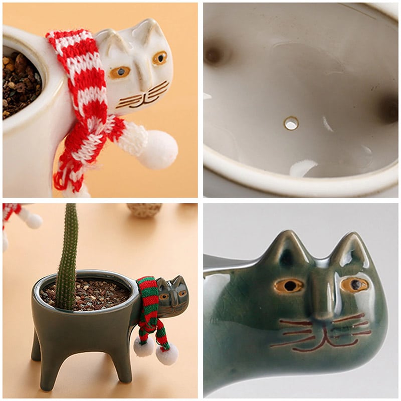 Ceramic Cat Planter | Catastic Gifts For Cat Lovers