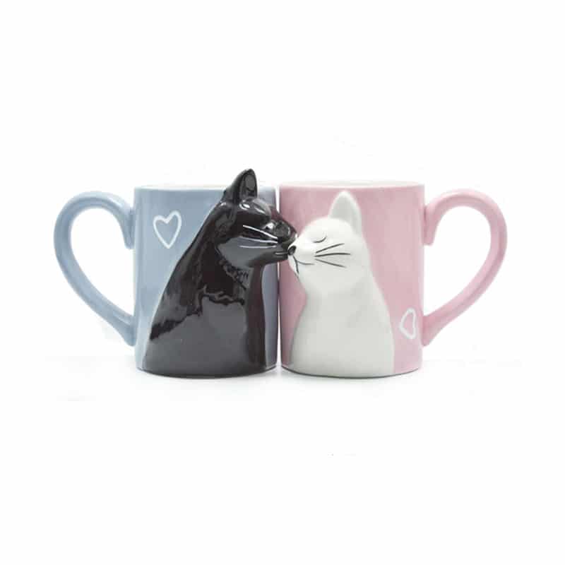 Cat Mugs For Couples 2pcs | Catastic